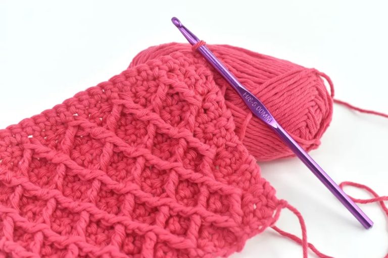 How to Crochet the Diamond Stitch - Handmade Learning Here