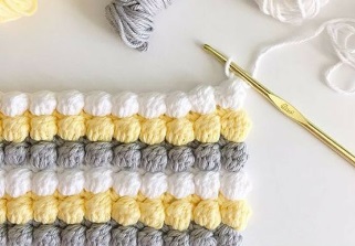 Crochet Bobble in a Row Stitch - Handmade Learning Here