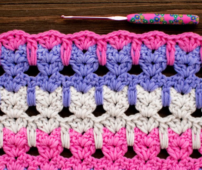 How to Crochet Cat Stitch - Handmade Learning Here