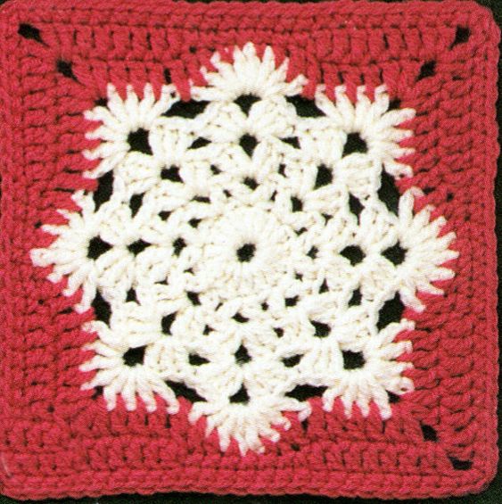 Crochet Snowflake Granny Square - Handmade Learning Here