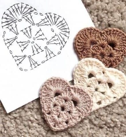 Crochet Heart Pattern - Handmade Learning Here