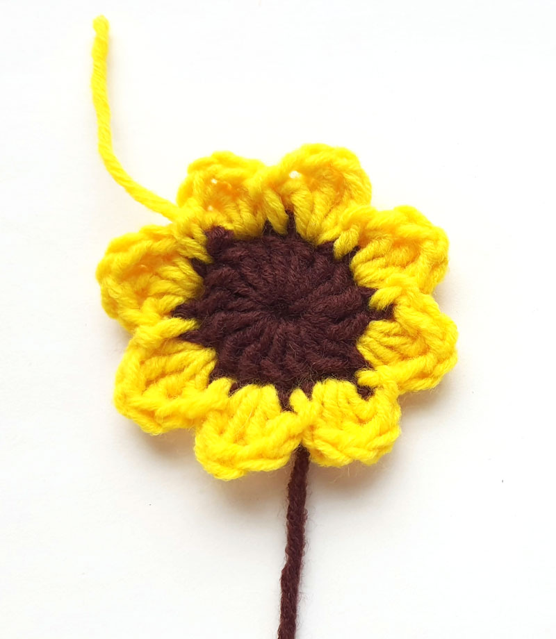 Crochet Sunflower - Handmade Learning Here