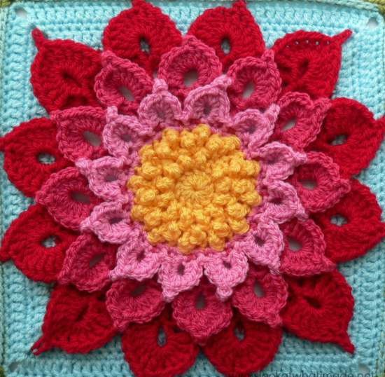 Crocodile Flower Square - Handmade Learning Here