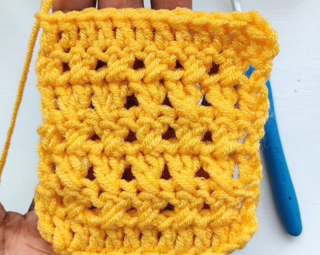 Crossed Double Crochet Stitch - Handmade Learning Here