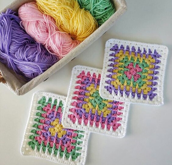 Front Post Granny Square - Handmade Learning Here