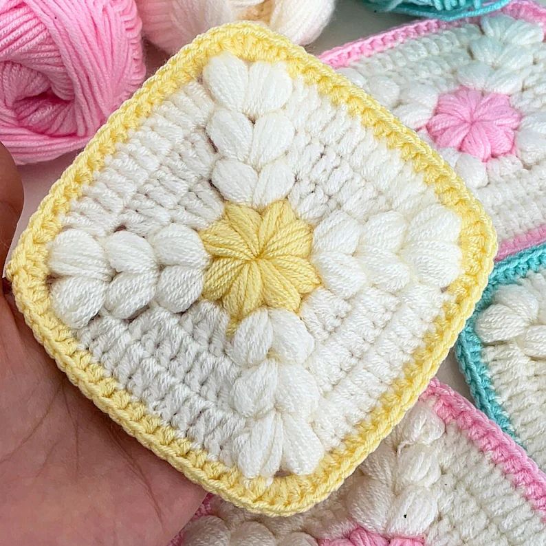 Crochet Square Motif - Handmade Learning Here
