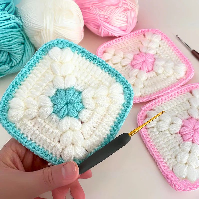 Crochet Square Motif - Handmade Learning Here