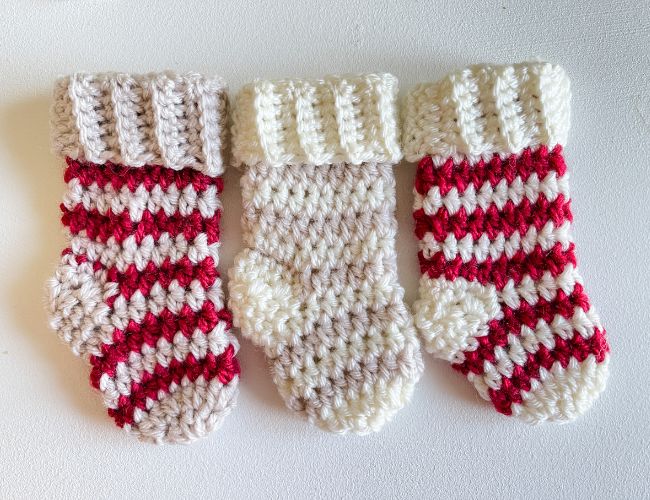 Mini Crochet Stockings - Handmade Learning Here