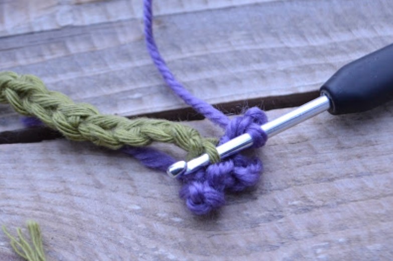 Crochet Lavender Flower - Handmade Learning Here