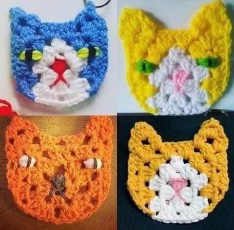 Granny Square Cat - Handmade Learning Here