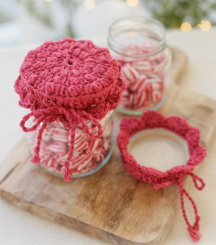 Crochet Canning Jar Toppers - Handmade Learning Here