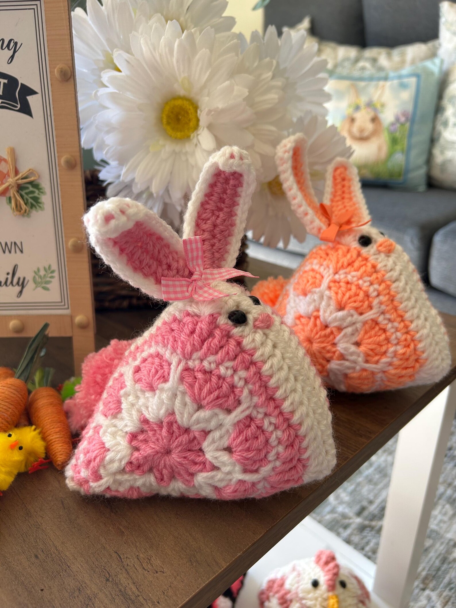 Granny Square Bunny Rabbit - Handmade Learning Here