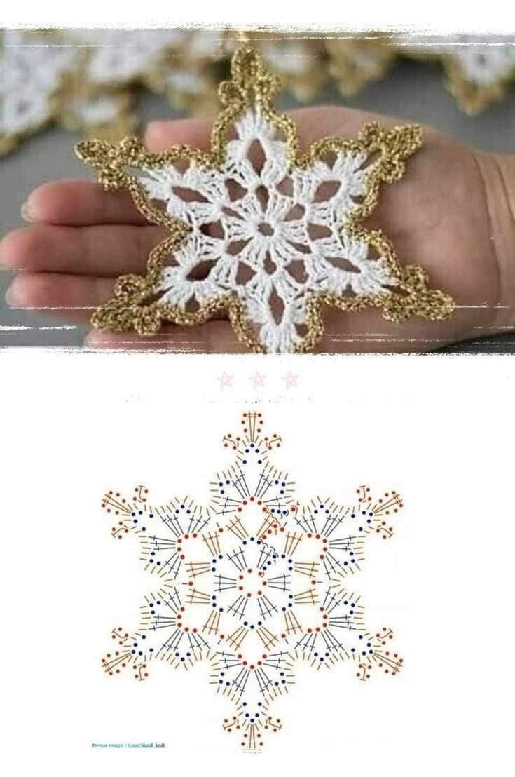 Crochet Snowflake Pattern - Handmade Learning Here