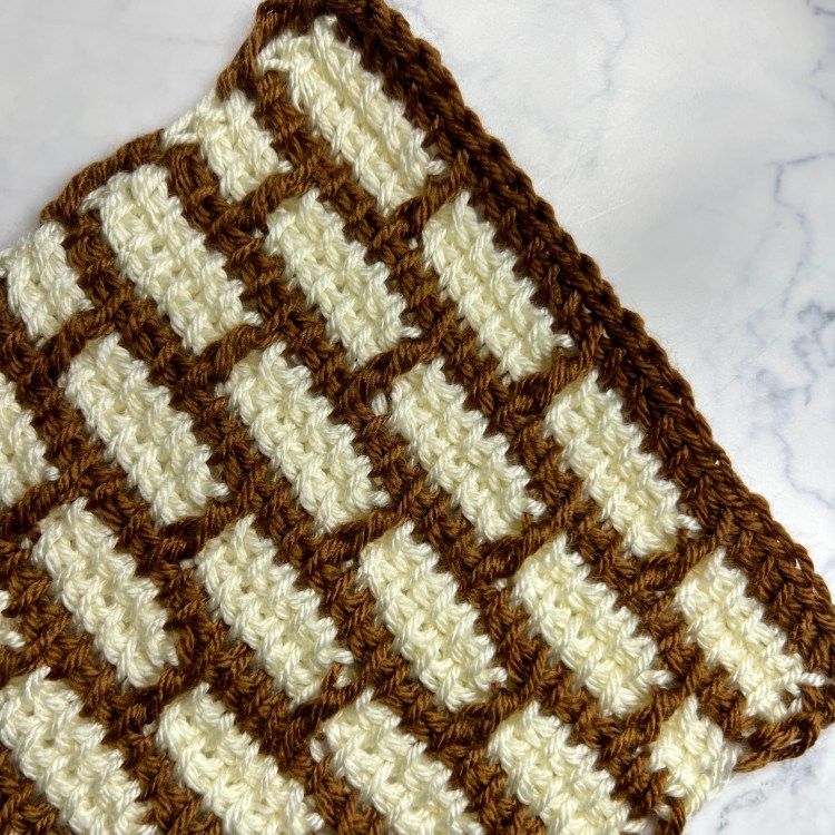 Brick Crochet Blanket - Handmade Learning Here